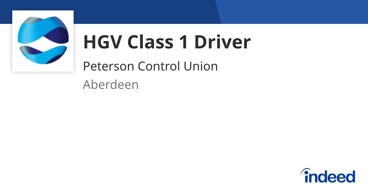 HGV Class 1 Driver - Aberdeen - Indeed.com