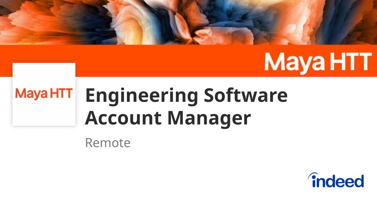 Engineering Software Account Manager - Remote - Indeed.com