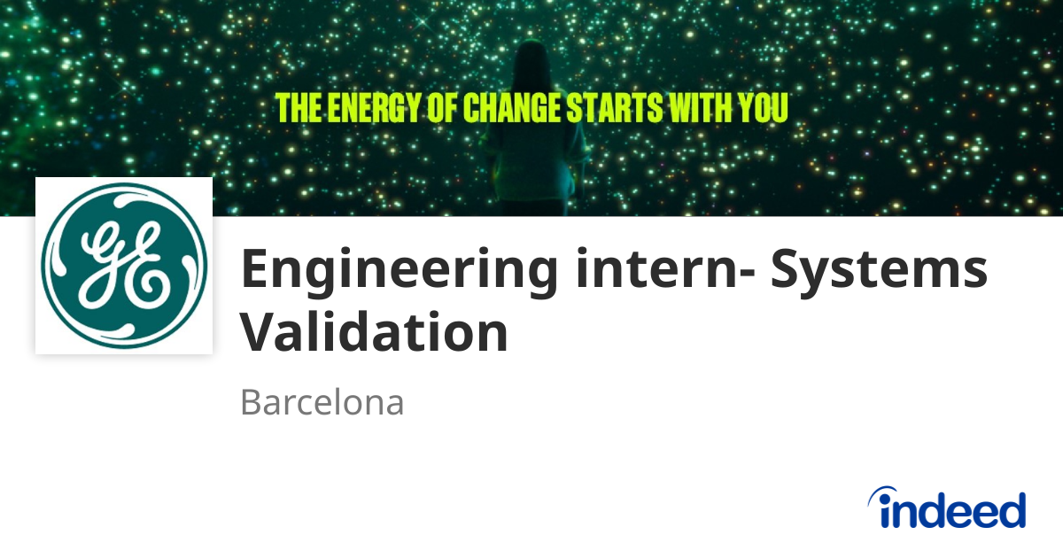 Engineering intern- Systems Validation - 08005 Barcelona, Barcelona ...