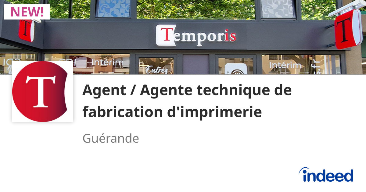 Agent / Agente technique de fabrication d'imprimerie - 44350 Guérande ...