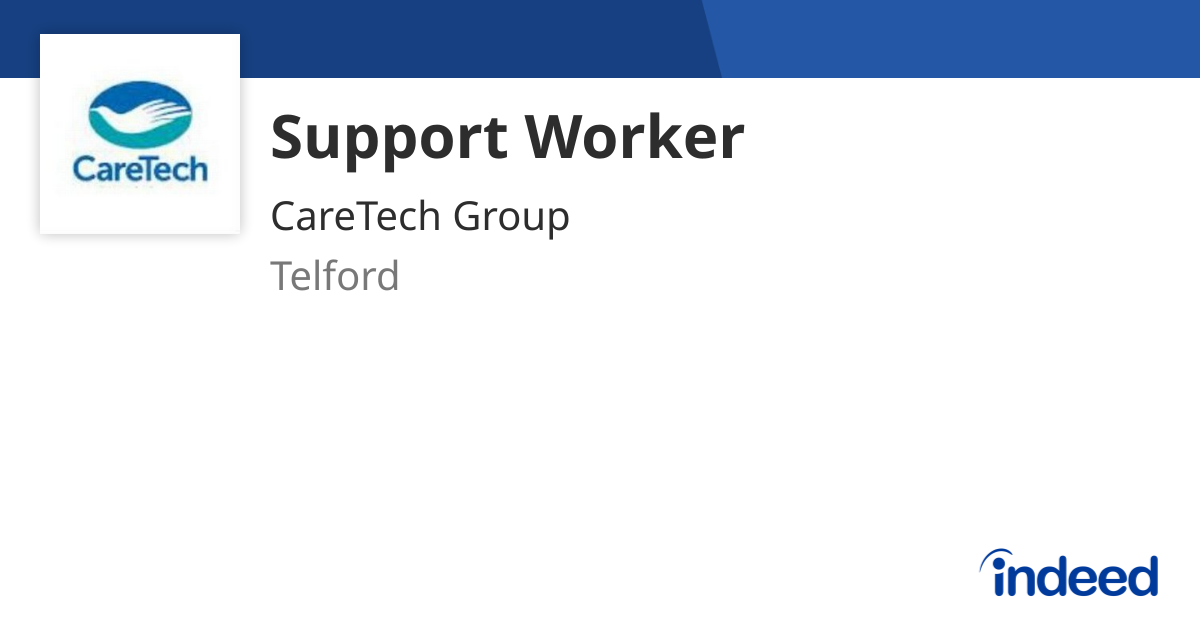 Support Worker - Telford - Indeed.com