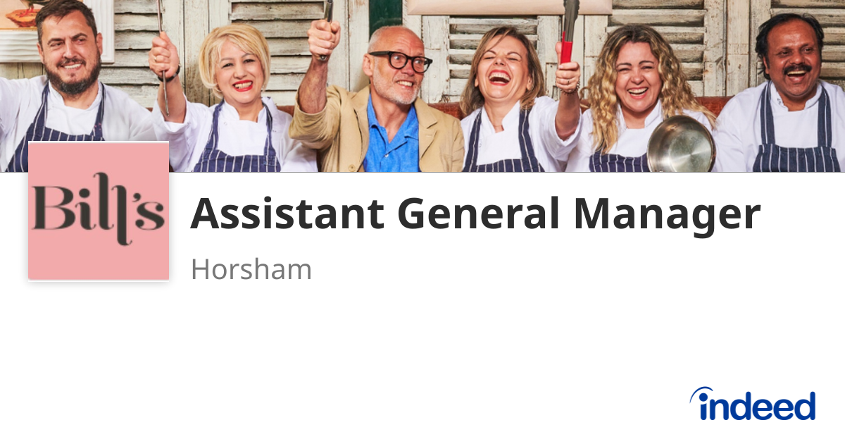 Assistant General Manager - Horsham RH12 1EU - Indeed.com