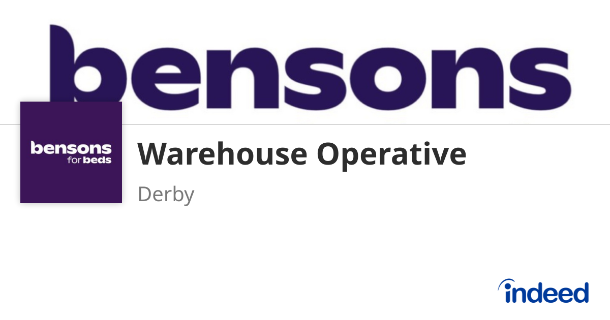 Warehouse Operative - Derby DE74 2UT - Indeed.com