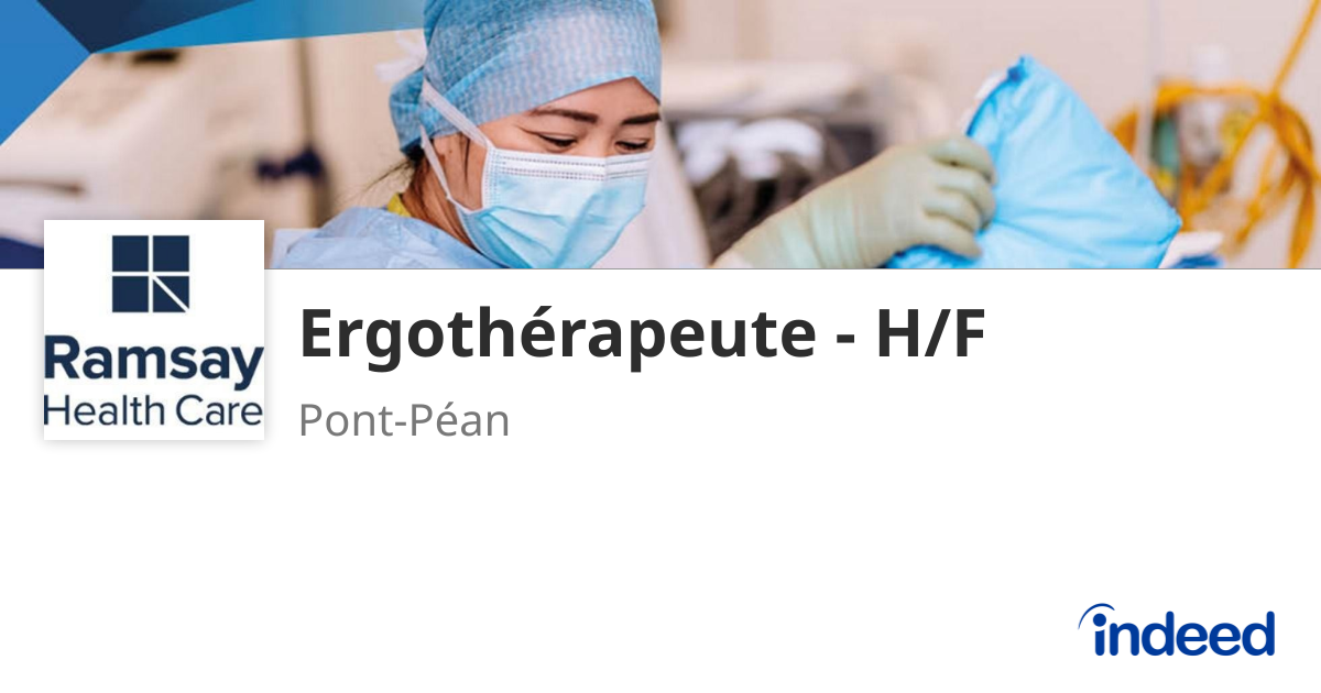 Ergothérapeute - H/F - 35131 Pont-Péan - Indeed.com