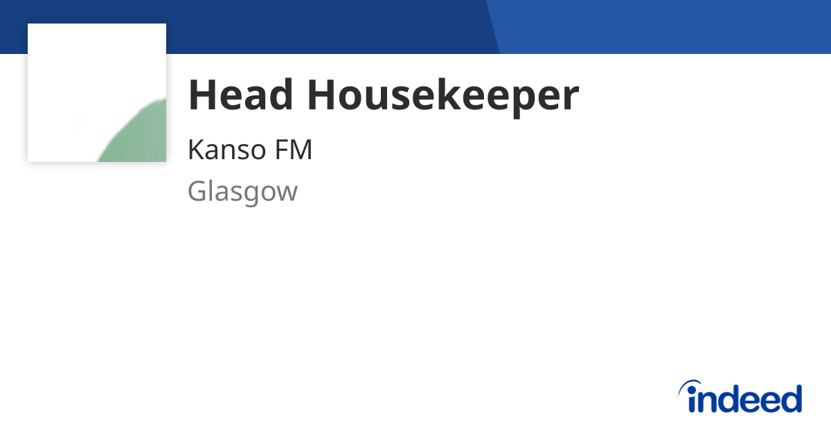 Head Housekeeper - Glasgow - Indeed.com