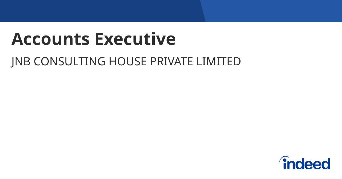 Accounts Executive - Bengaluru, Karnataka - Indeed.com