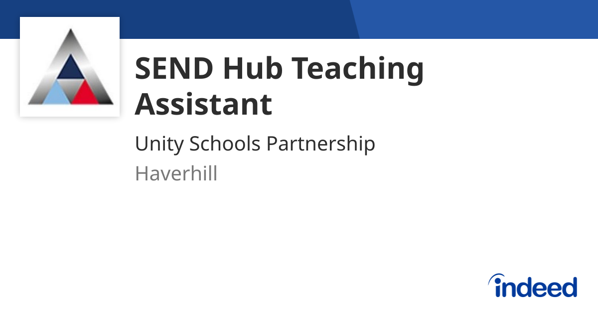 SEND Hub Teaching Assistant - Haverhill - Indeed.com