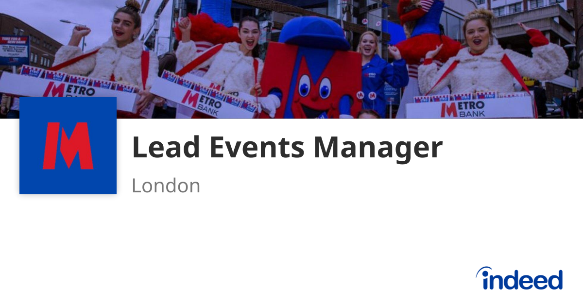 Lead Events Manager - London - Indeed.com