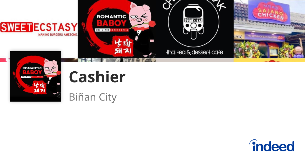Cashier - Biñan City - Indeed.com