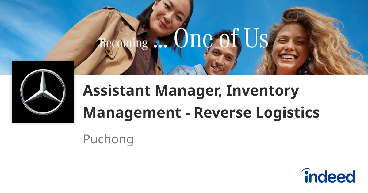 Assistant Manager, Inventory Management - Reverse Logistics Specialist ...