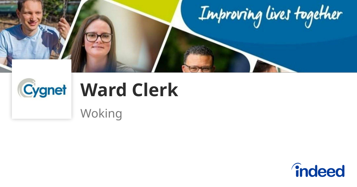 Ward Clerk - Woking GU21 2QS - Indeed.com
