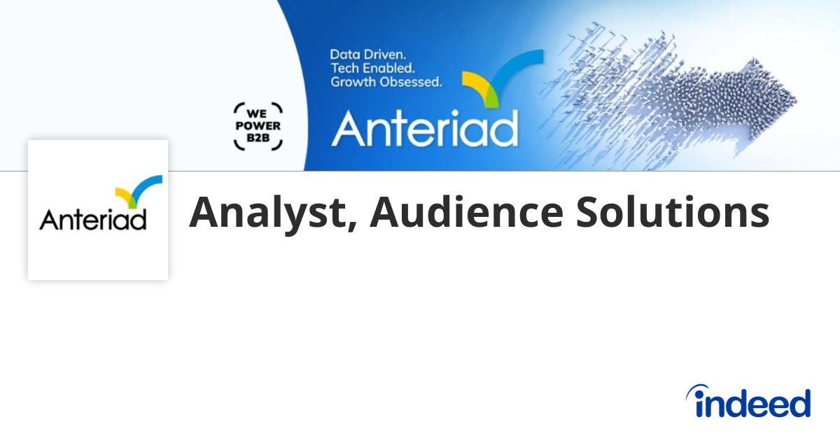 Analyst, Audience Solutions - Bengaluru, Karnataka - Indeed.com