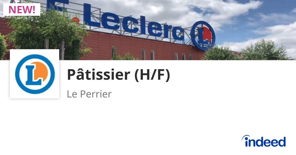 Pâtissier (H/F) - 85300 Le Perrier - Indeed.com