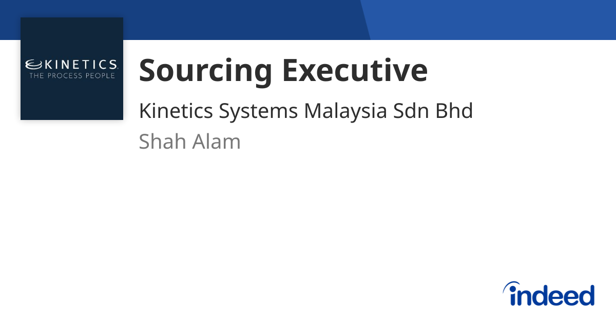 Sourcing Executive - Shah Alam - Indeed.com