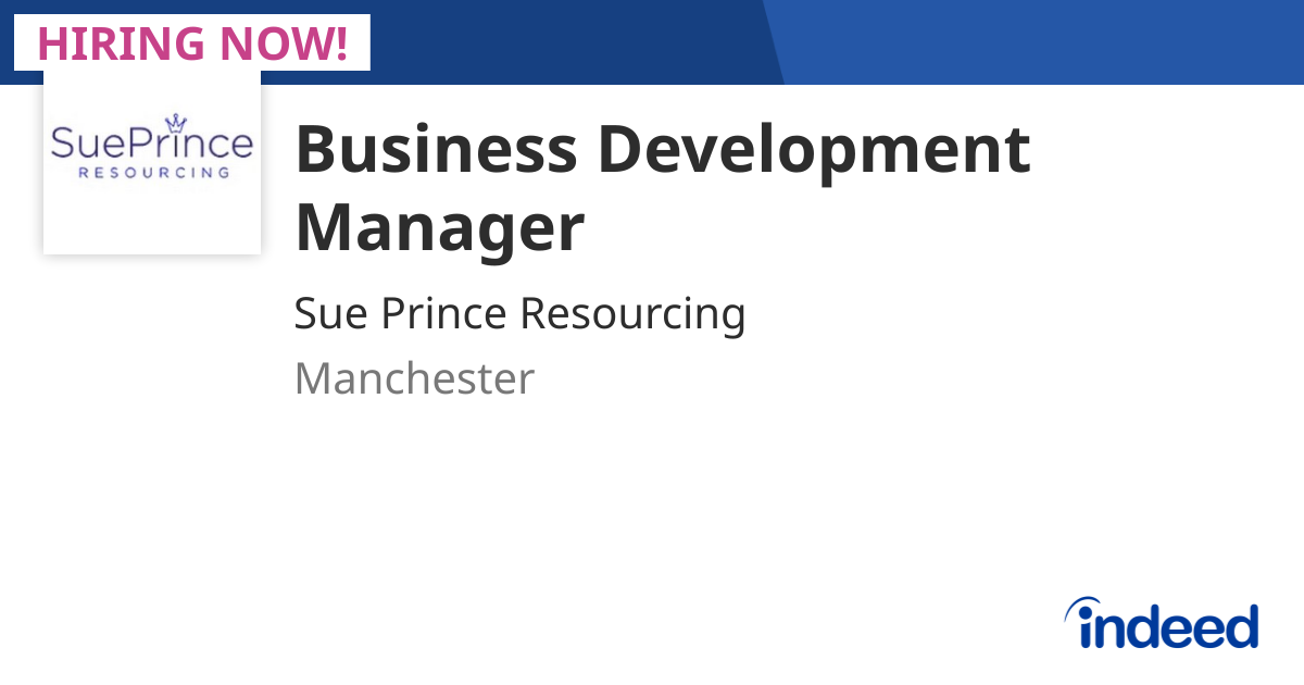 Business Development Manager - Manchester - Indeed.com