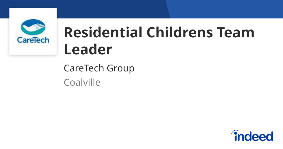 Residential Childrens Team Leader - Coalville - Indeed.com