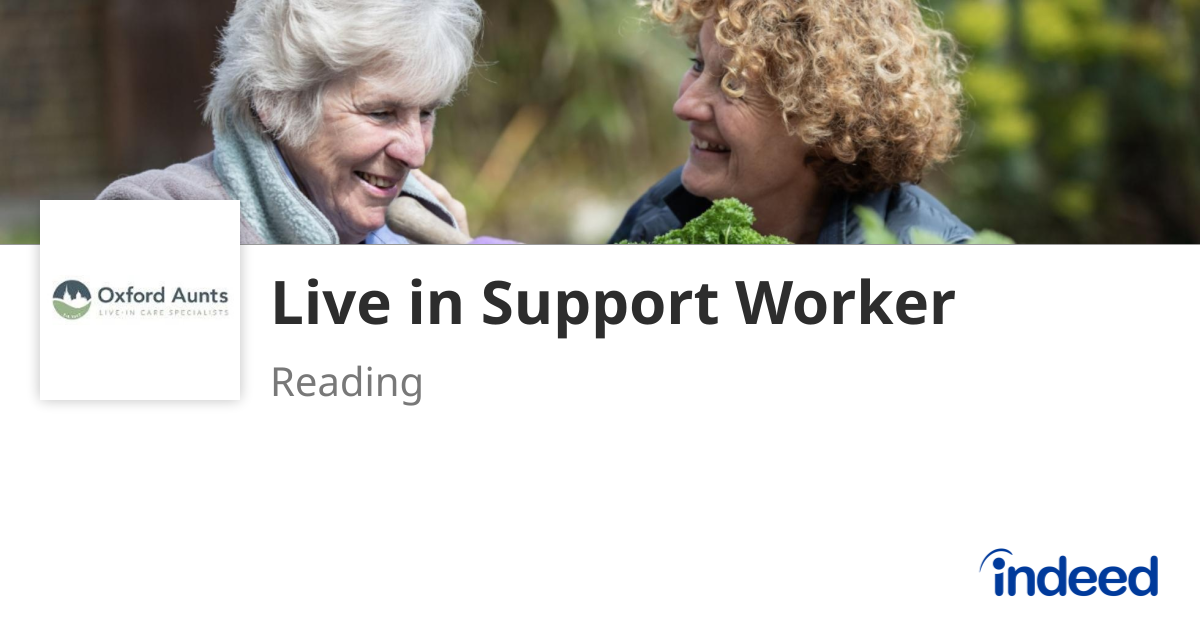 Live in Support Worker - Reading RG1 - Indeed.com