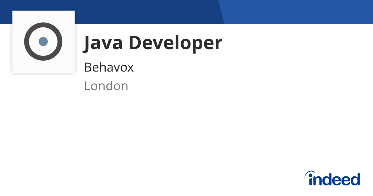 Java Developer - London - Indeed.com