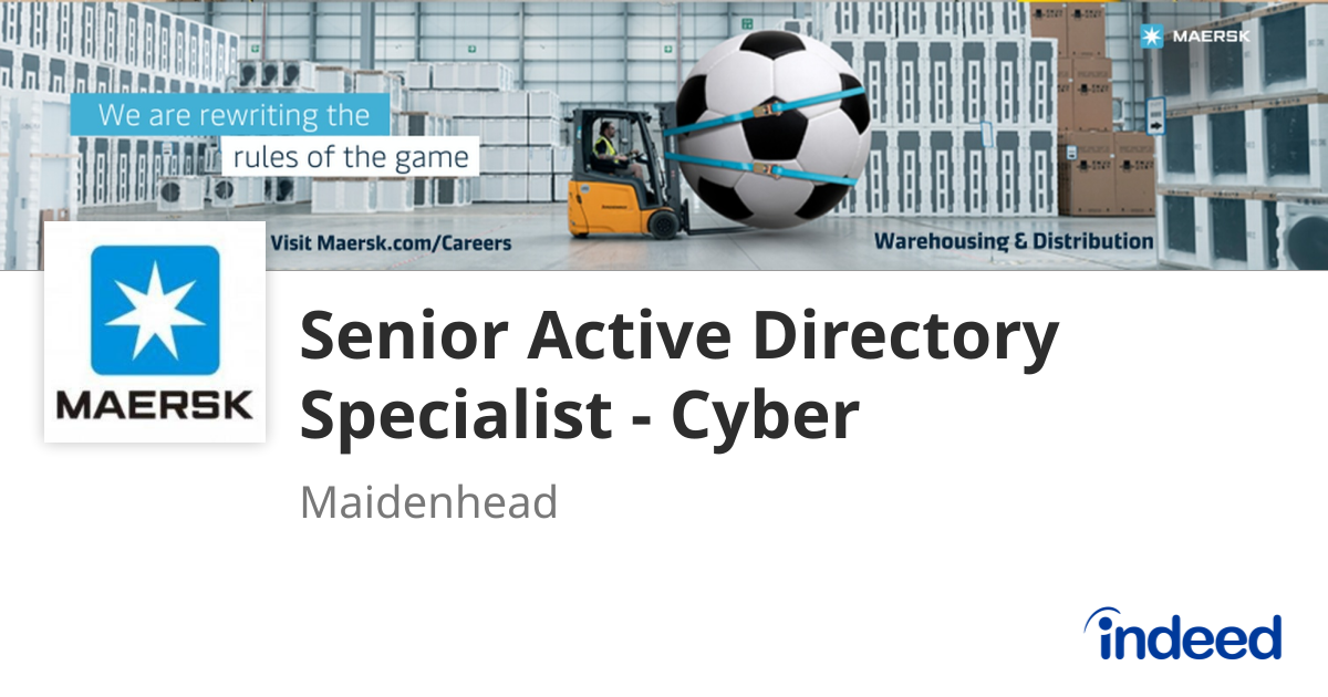 Senior Active Directory Specialist - Cyber - Maidenhead - Indeed.com