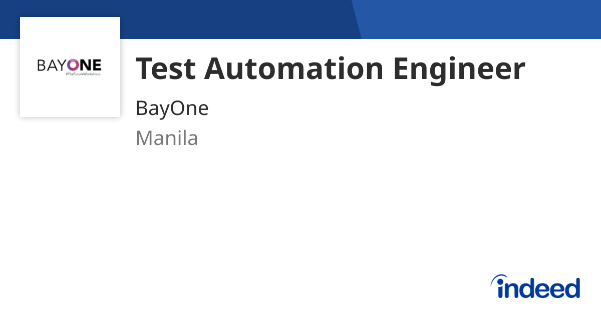 Test Automation Engineer - Manila - Indeed.com
