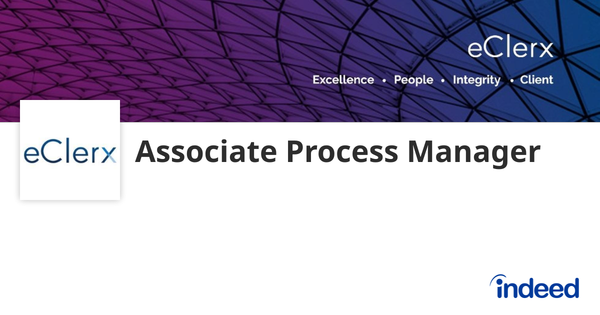 Associate Process Manager - Pune, Maharashtra - Indeed.com