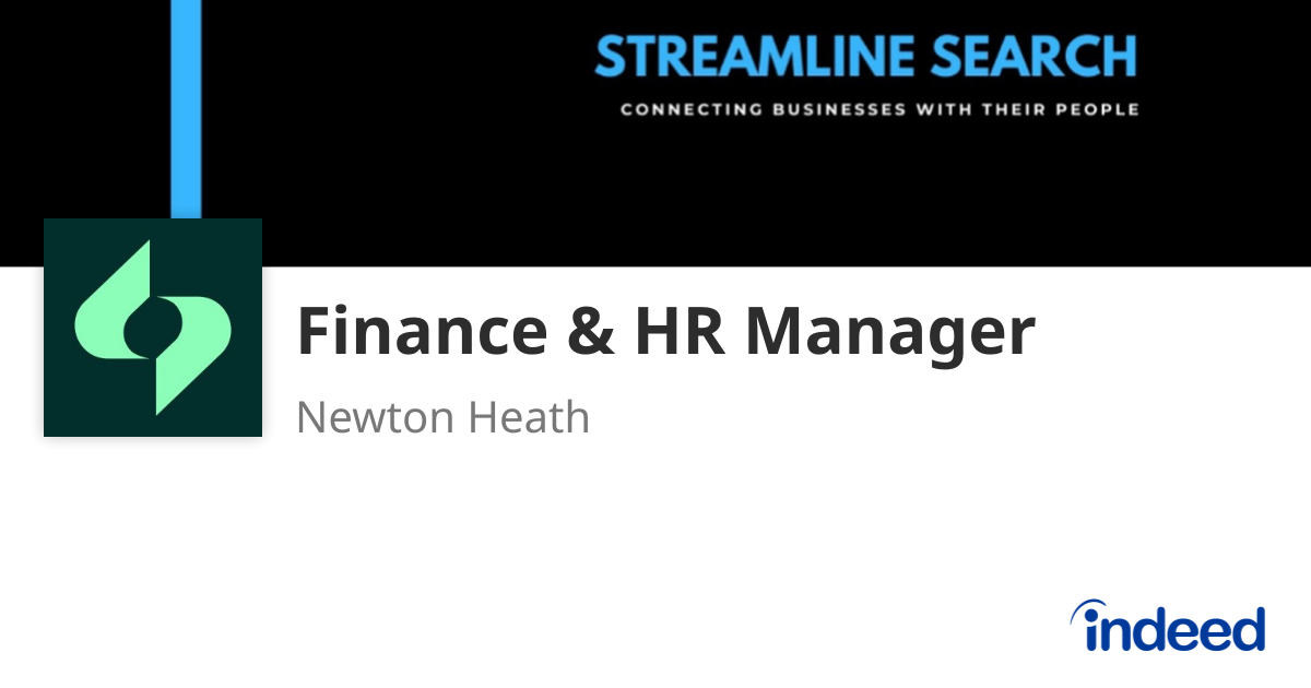 Finance & HR Manager - Newton Heath - Indeed.com