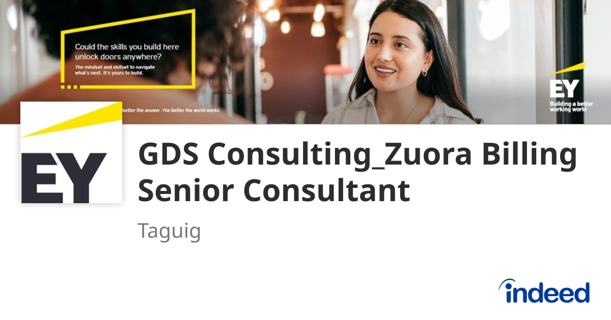 GDS Consulting_Zuora Billing Senior Consultant - Taguig - Indeed.com