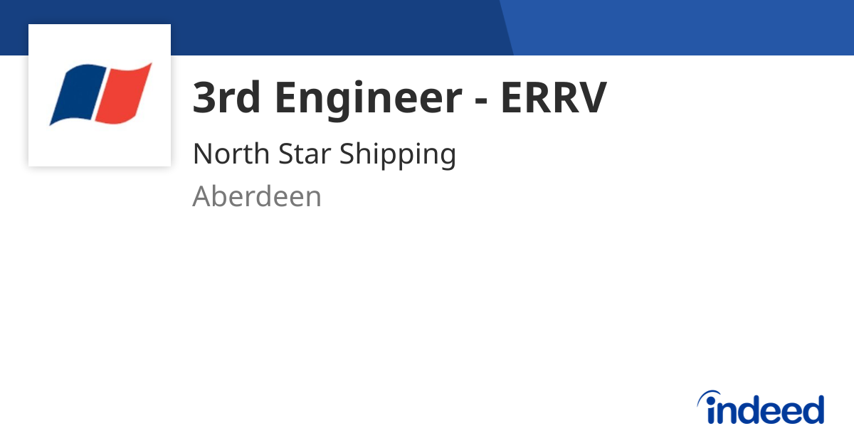 3rd Engineer - ERRV - Aberdeen AB15 4ZT - Indeed.com