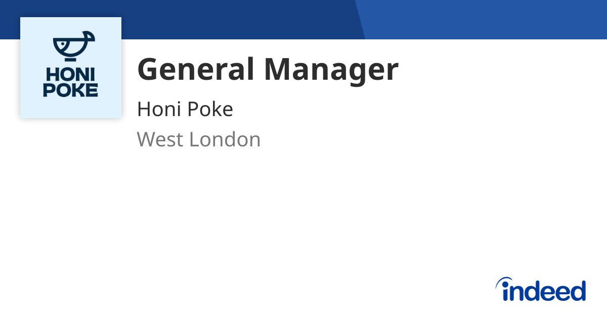 General Manager - West London - Indeed.com