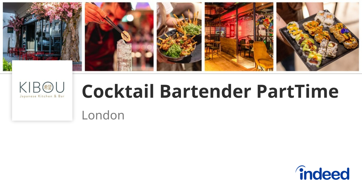Cocktail Bartender PartTime - London SW11 6QF - Indeed.com