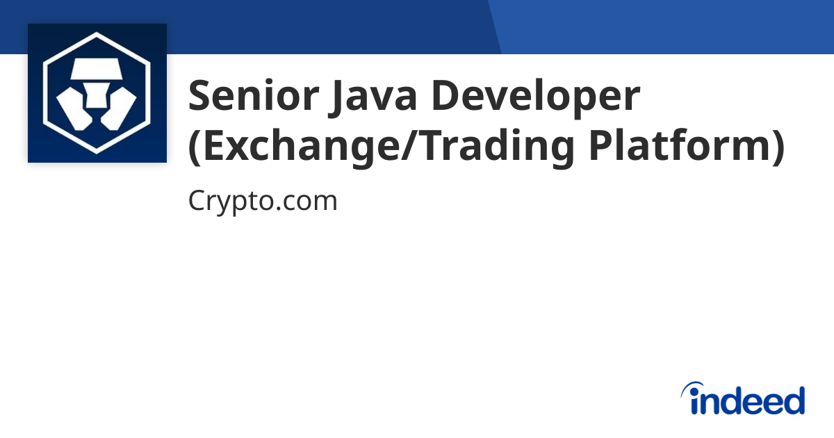 Senior Java Developer (Exchange/Trading Platform) - Hong Kong - Indeed.com