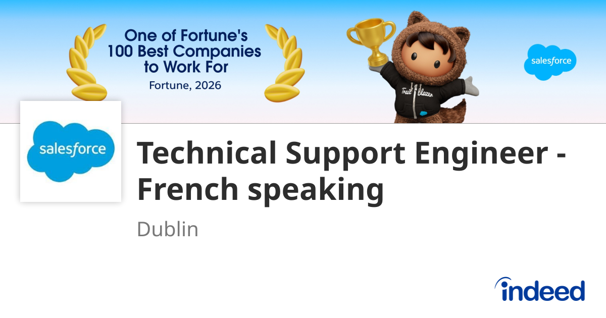 Technical Support Engineer - French speaking - Dublin, County Dublin ...
