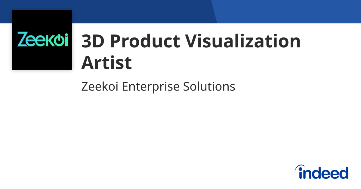 3D Product Visualization Artist - Thiruvananthapuram, Kerala - Indeed.com