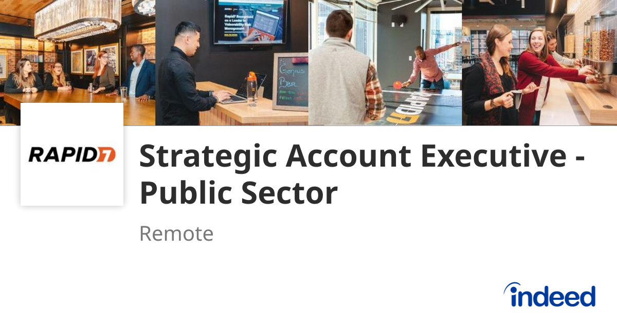 Strategic Account Executive - Public Sector - Remote - Indeed.com