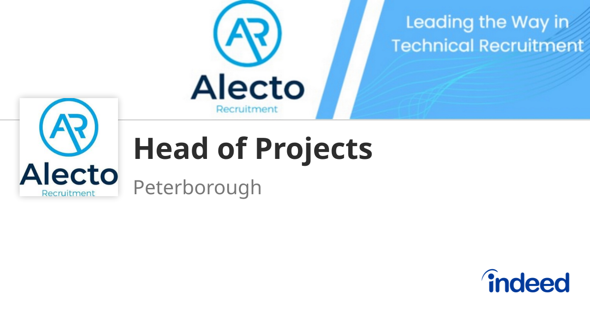 Head of Projects - Peterborough - Indeed.com