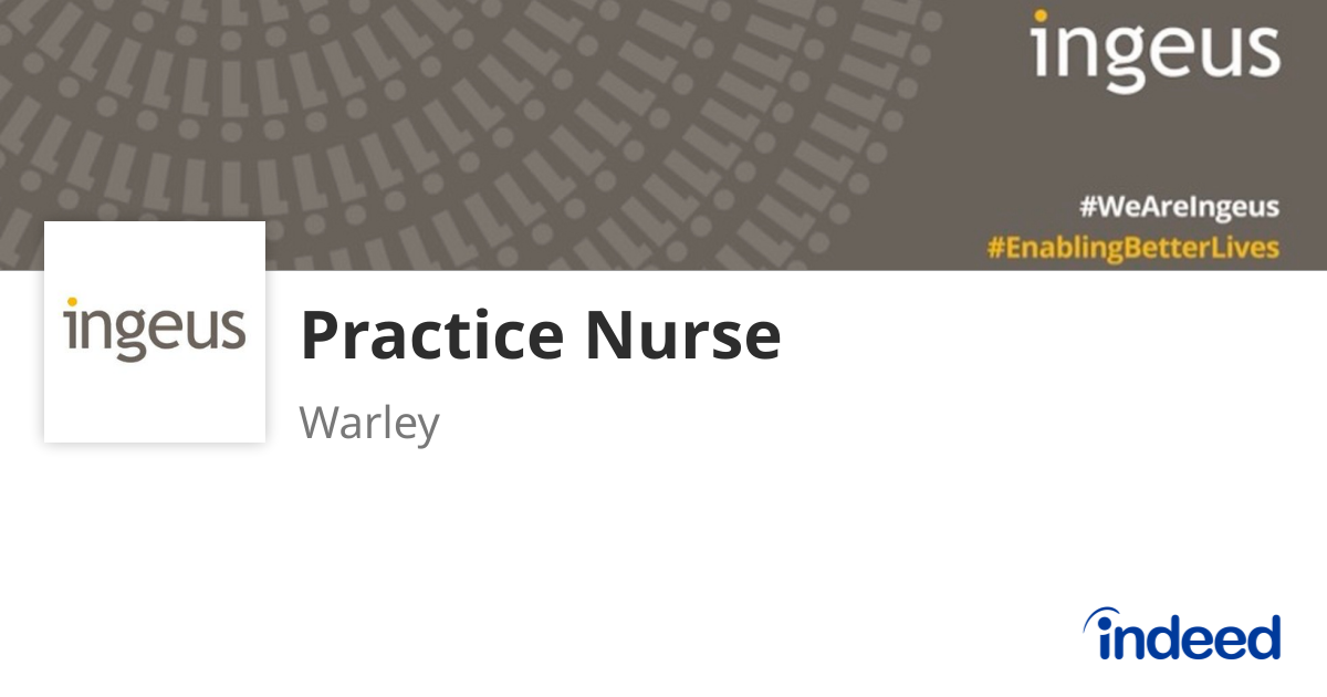 Practice Nurse - Warley - Indeed.com