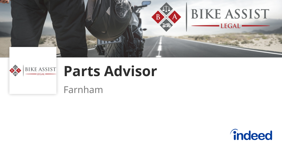 Parts Advisor - Farnham GU9 9NN - Indeed.com