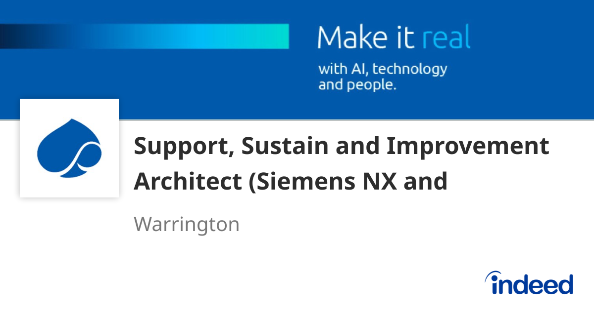 Support, Sustain and Improvement Architect (Siemens NX and Teamcenter ...