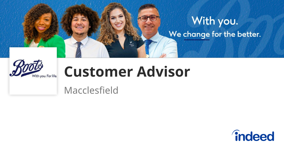 Customer Advisor - Macclesfield SK11 6AJ - Indeed.com