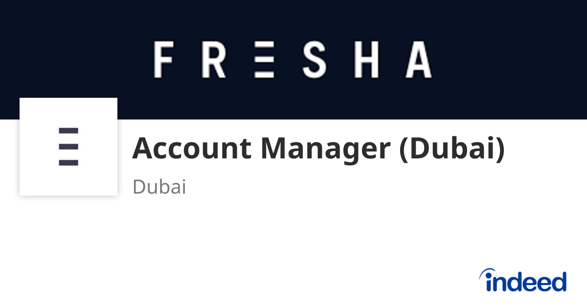 Account Manager (Dubai) - Dubai - Indeed.com