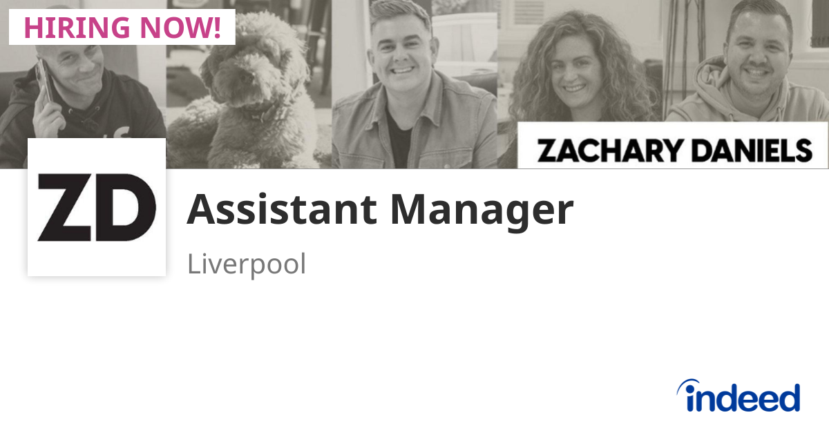 Assistant Manager - Liverpool L1 0AA - Indeed.com
