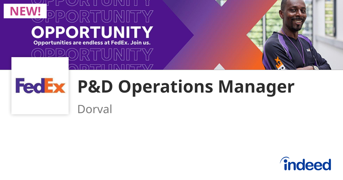 P&D Operations Manager - Dorval, QC - Indeed.com
