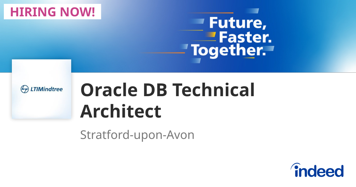 Oracle DB Technical Architect - Stratford-upon-Avon - Indeed.com