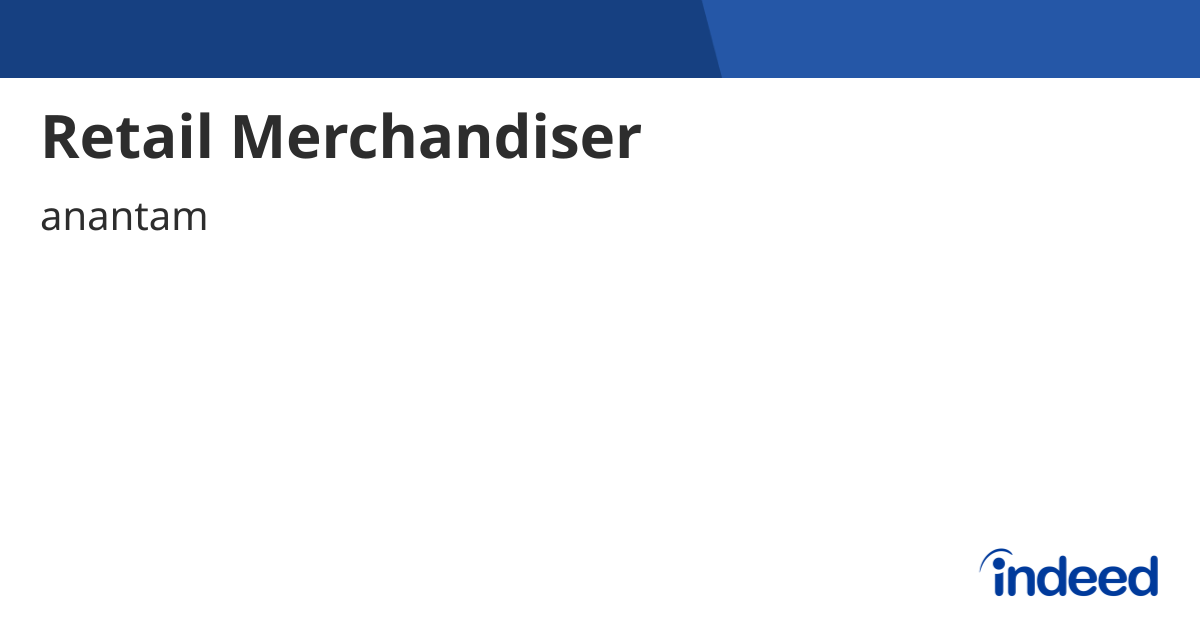 Retail Merchandiser - Delhi, Delhi - Indeed.com