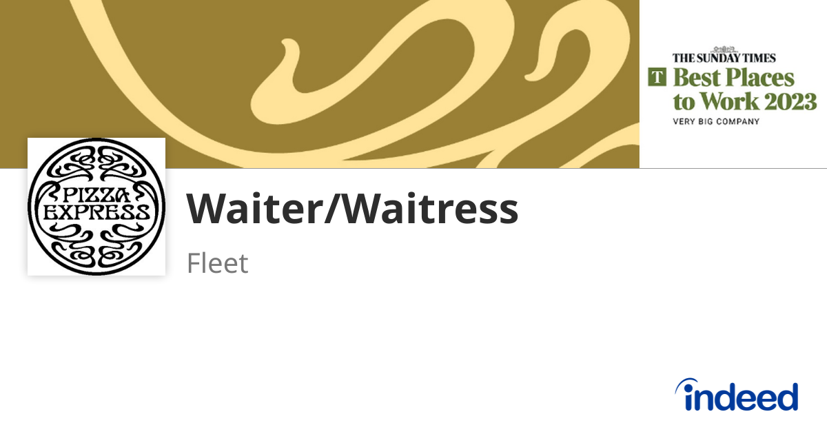 Waiter/Waitress - Fleet GU51 4BY - Indeed.com