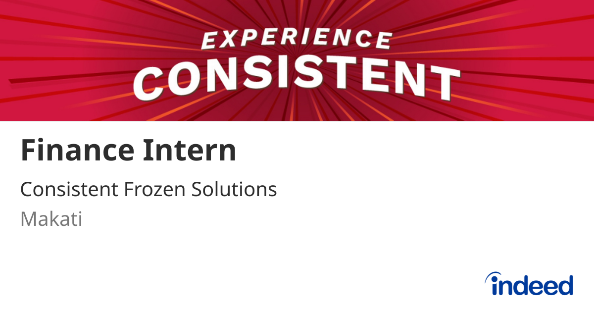 Finance Intern - Makati - Indeed.com