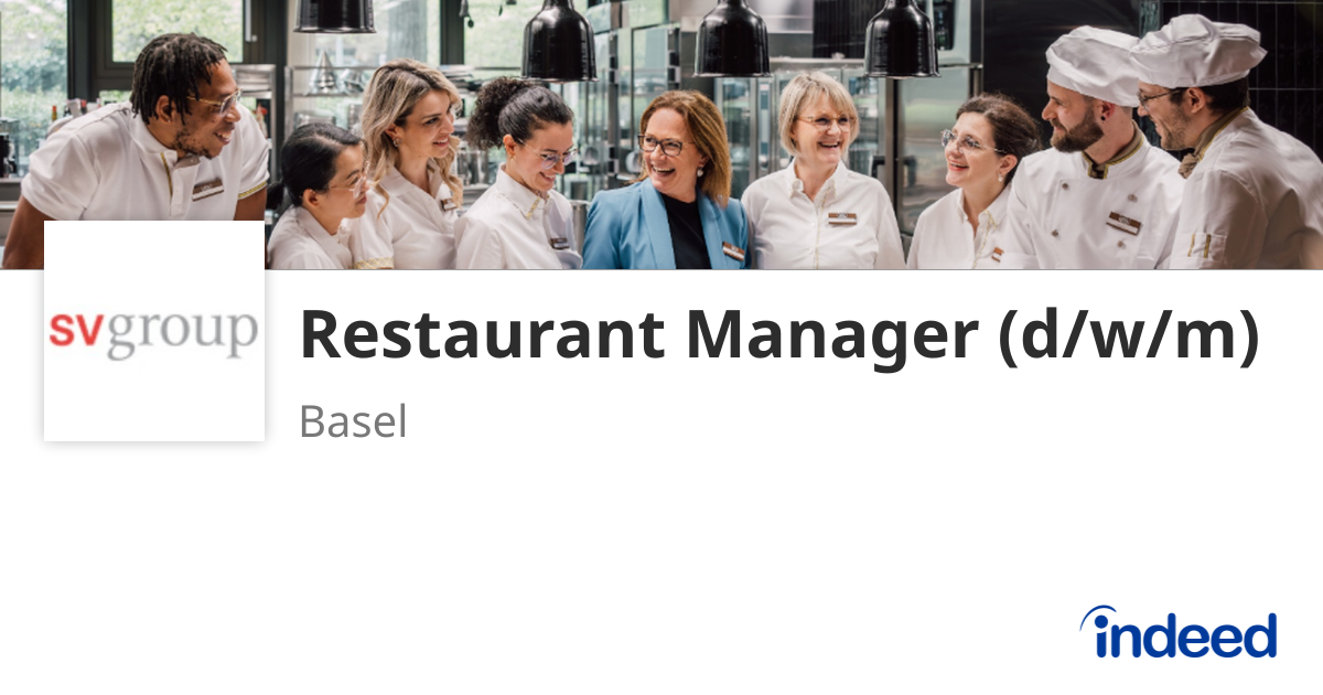 Restaurant Manager (d/w/m) - 4058 Basel, BS - Indeed.com