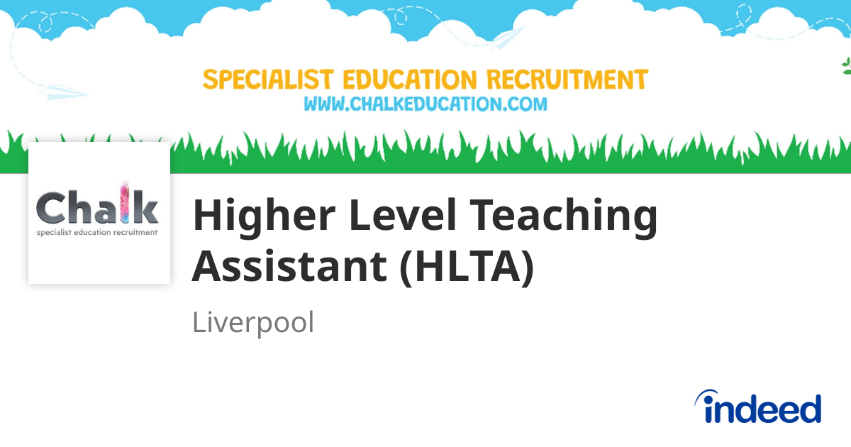 Higher Level Teaching Assistant (HLTA) - Liverpool L6 - Indeed.com