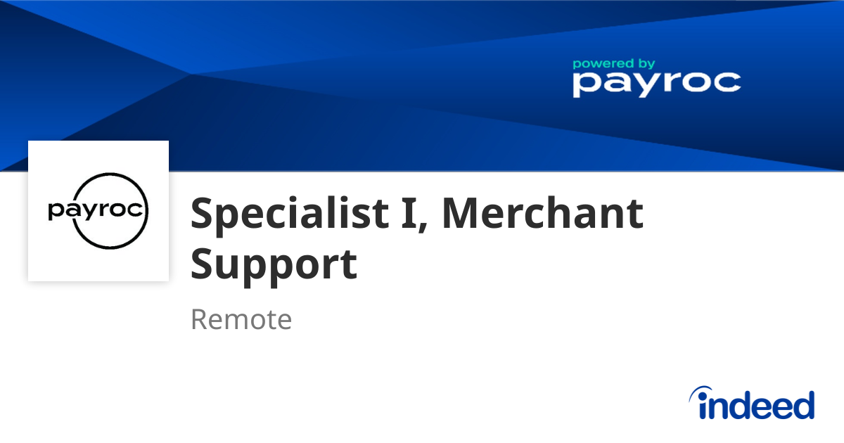 Specialist I, Merchant Support - Remote - Indeed.com