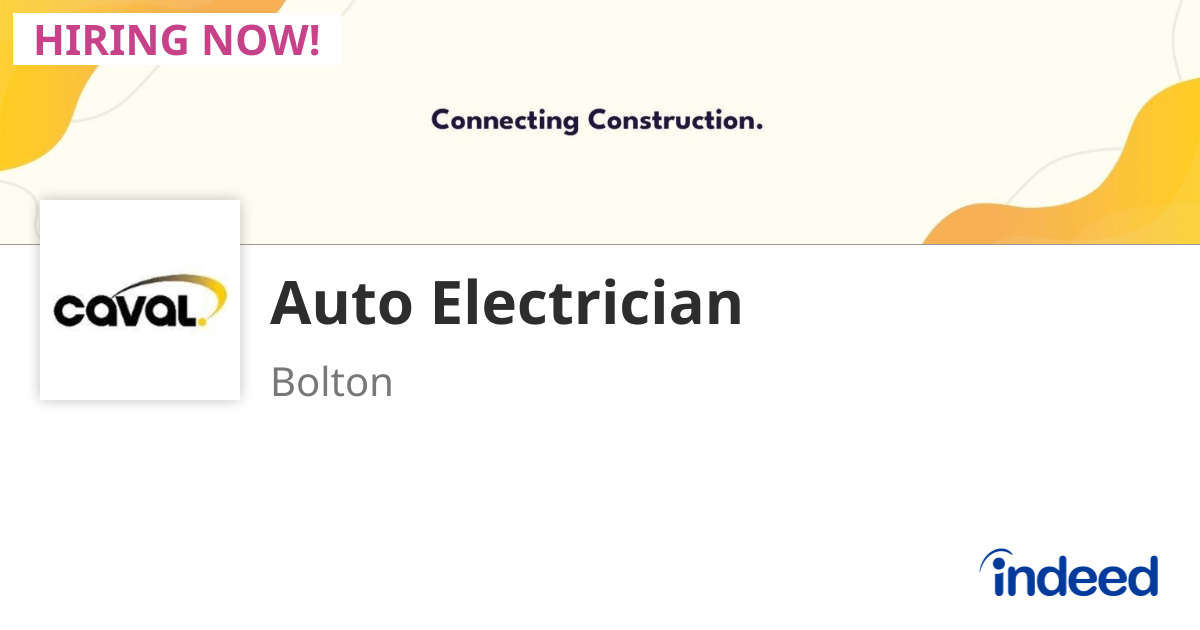 Auto Electrician - Bolton - Indeed.com